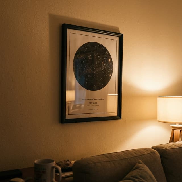 Star Chart Poster | Custom Night Sky Map Gift | Gift The Stars